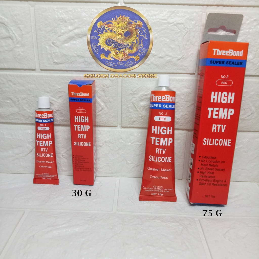 Jual Lem Gasket Threebond Super Sealer No 2 Red / Lem Mesin Threebond ...