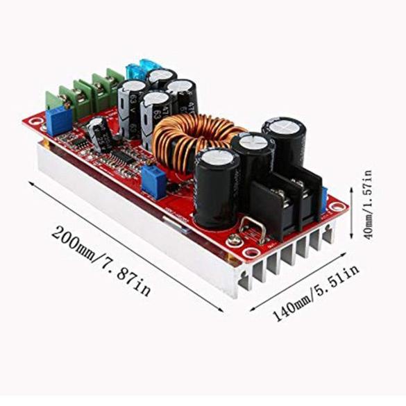 Jual SHOPEE 10.10 Modul Step UP 1200W 20A 8-60V to 12-83V DC-DC ...