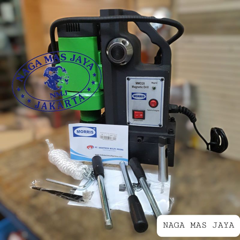 Jual MESIN BOR MAGNET MORRIS 28MM MMD28 / MAGNETIC DRILL MORRIS 28 MM ...