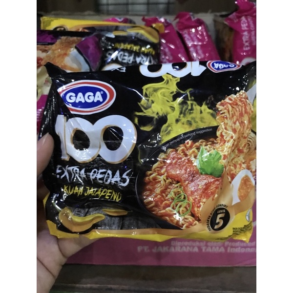 Jual Mie gaga 100 extra pedas kuah jalapeno bungkus 75gr | Shopee Indonesia