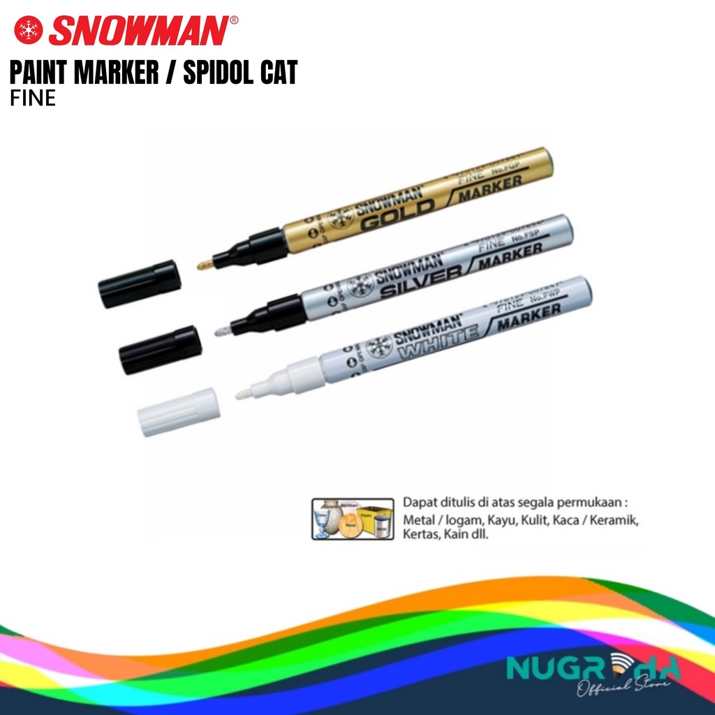 Jual SNOWMAN PAINT MARKER / SPIDOL CAT FINE | Shopee Indonesia