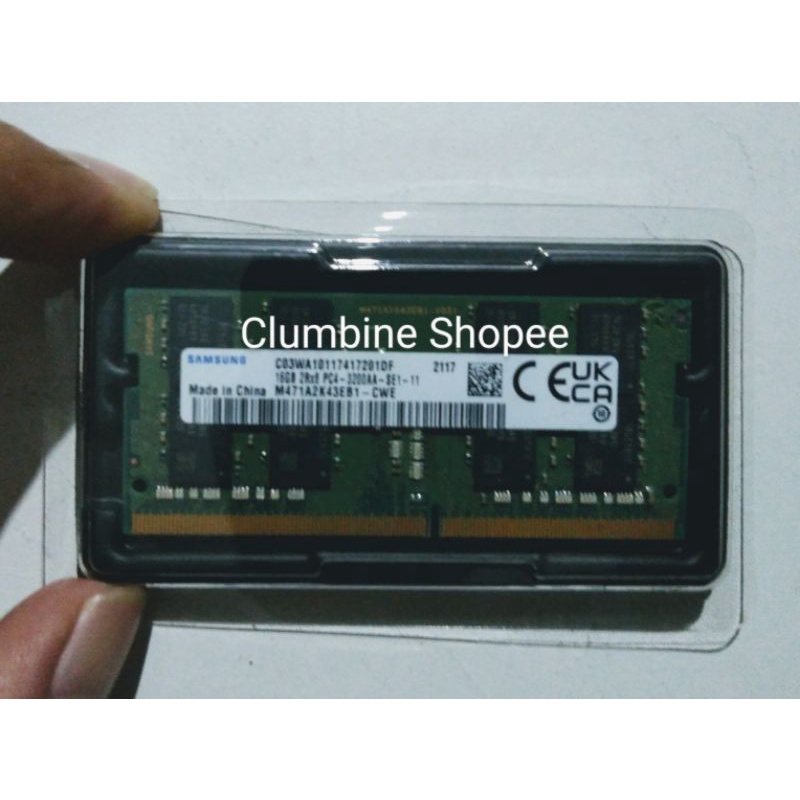 Jual Samsung 16GB 3200 DDR4 PC4-3200AA Memory RAM Laptop Notebook Sodimm | Shopee Indonesia