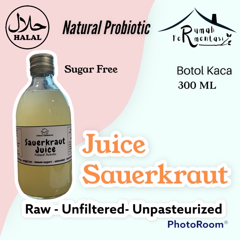 Jual 300ml WHITE JUICE Sauerkraut (Jus WHITE Sauerkraut) - Raw ...