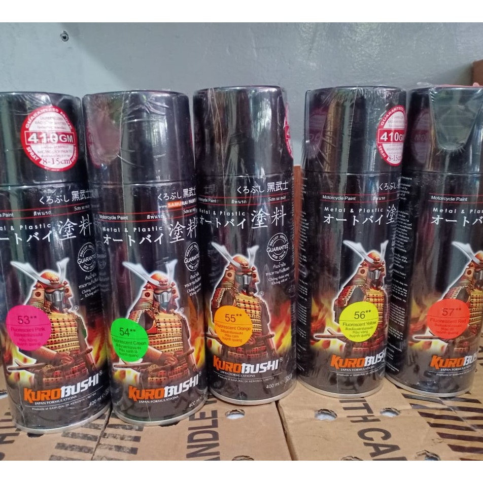 Jual Pilok Pilox Cat Semprot Samurai Paint Kurobushi Fluorescent / STABILO Pink, Green, Orange ...
