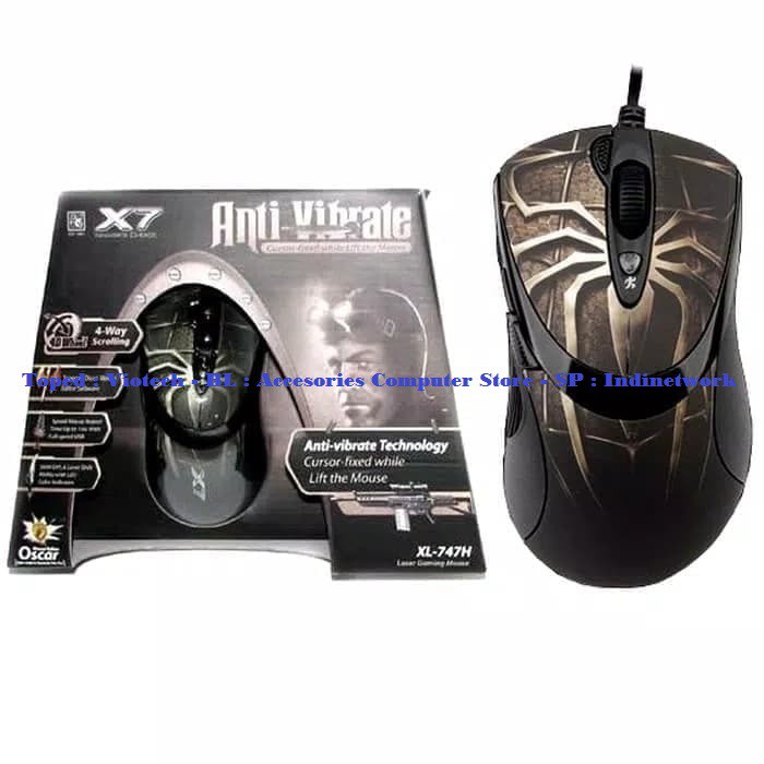 Jual A4tech Gaming Mouse X7 - XL747H Mouse Macro Terbaik SG AWP ...