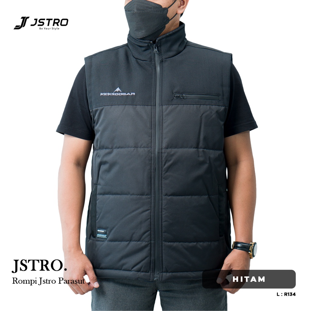 Jual Jstro Rompi Pria Vest Motor Tebal Hitam | Shopee Indonesia