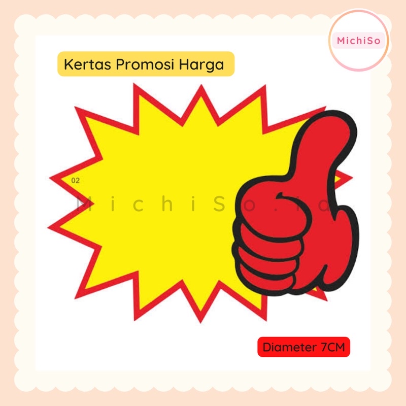 Jual kertas promosi harga isi 5pcs | kertas pop harga | label harga ...