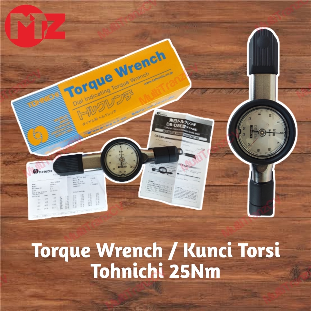 Jual TOHNICHI DB25N-S Dial Indicating Torque Wrench Ratchet 25Nm ...