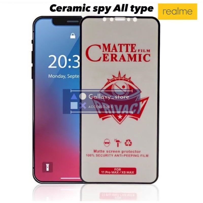 Jual REALME ANTI SPY CERAMIC MATTE PRIVACY/SPY GLARE FOR REALME c61 2 3 ...