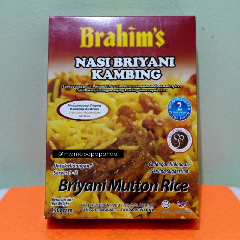 Jual Brahim's Nasi (Nasi Arab Kambing, Nasi Biryani Kambing, Nasi Lemak ...