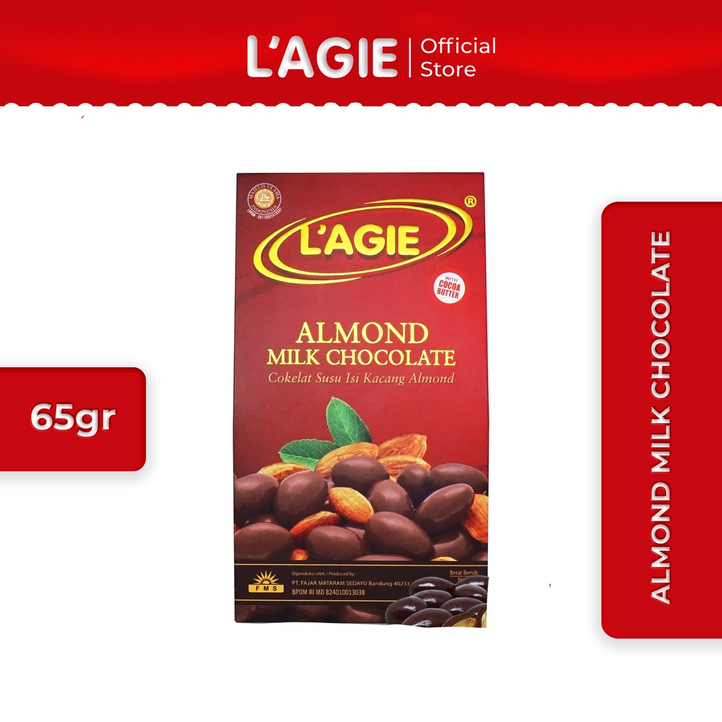 Jual Lagie Coklat Almond Milk Premium Chocolate 65gr | Shopee Indonesia