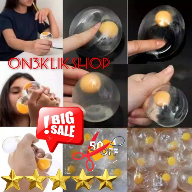 Jual Mainan Squishy anti stress ball telor, tomat, jeruk, angry bird ...