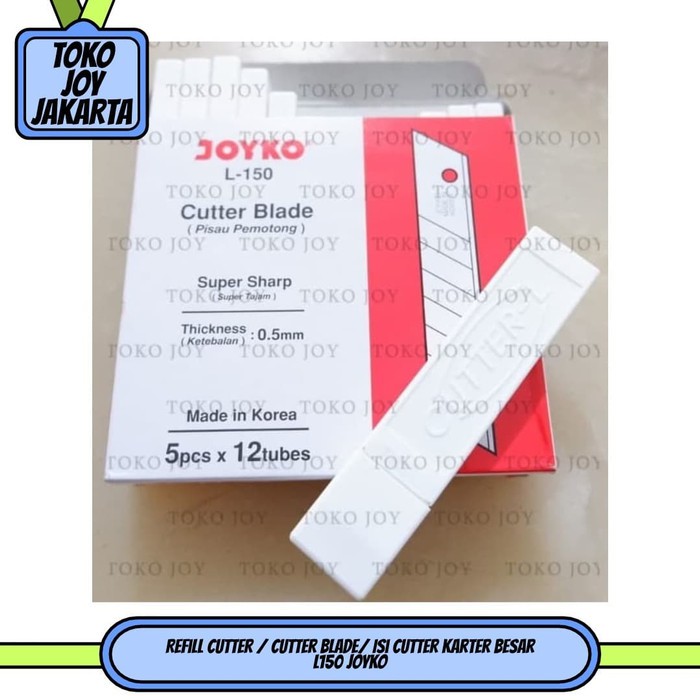 Jual Refill Cutter Besar / Cutter Blade / isi Cutter JOYKO L150 ...