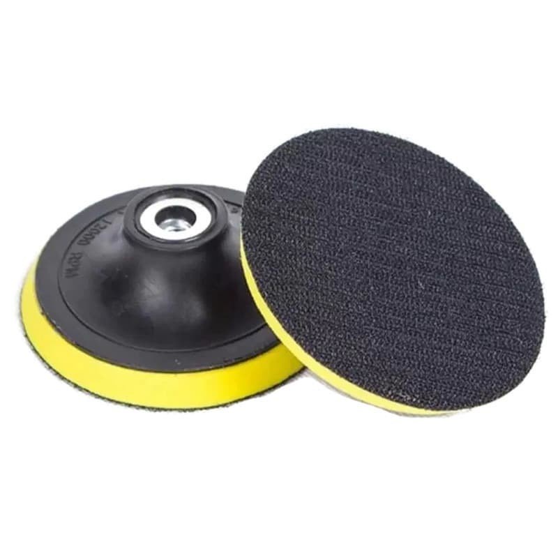 Jual Rubber pad velcro 4 inch poles untuk disc grinda 4 inch | Shopee ...