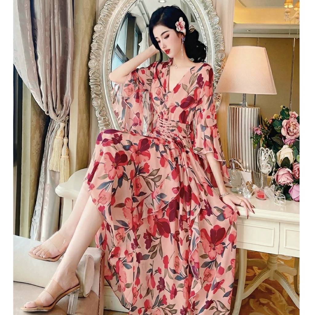 Jual TM 12515/12514 Dress Barcellina drawstring import | Shopee Indonesia