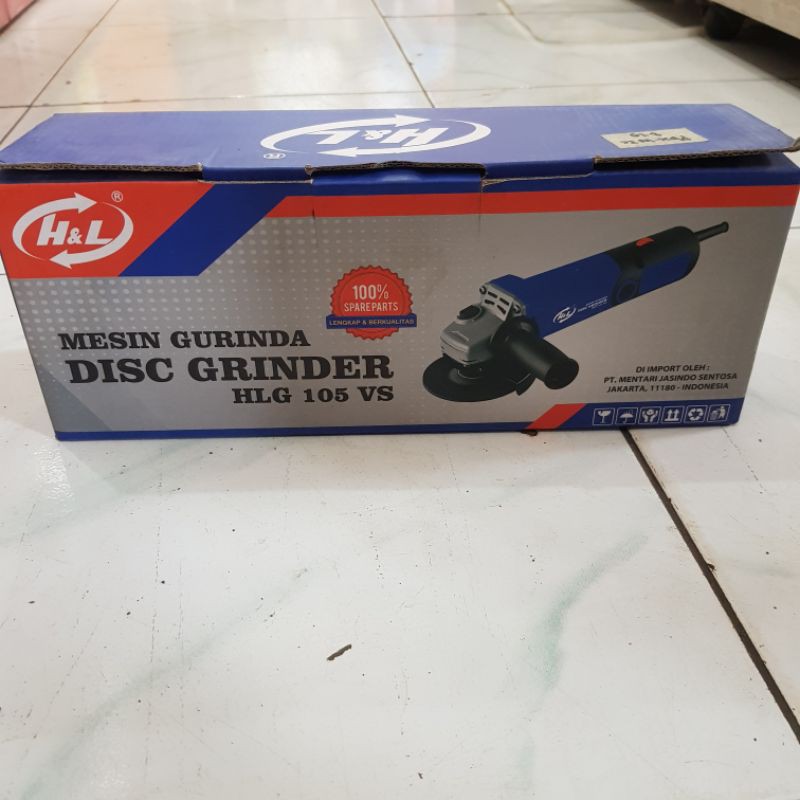 Jual Mesin Gerinda Disc Grinder HLG105 Variable Speed Gerinda Tangan 4 ...