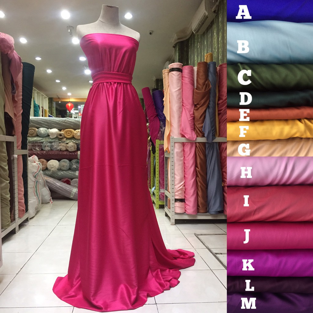 Jual Bahan Satin Silk Velvet Castella / Kain Puring | Shopee Indonesia