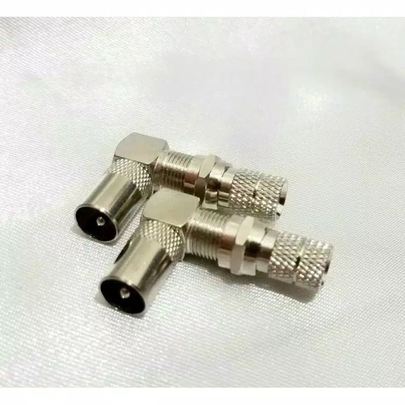 Jual konektor / colokan antena Siku L drat besi | Shopee Indonesia