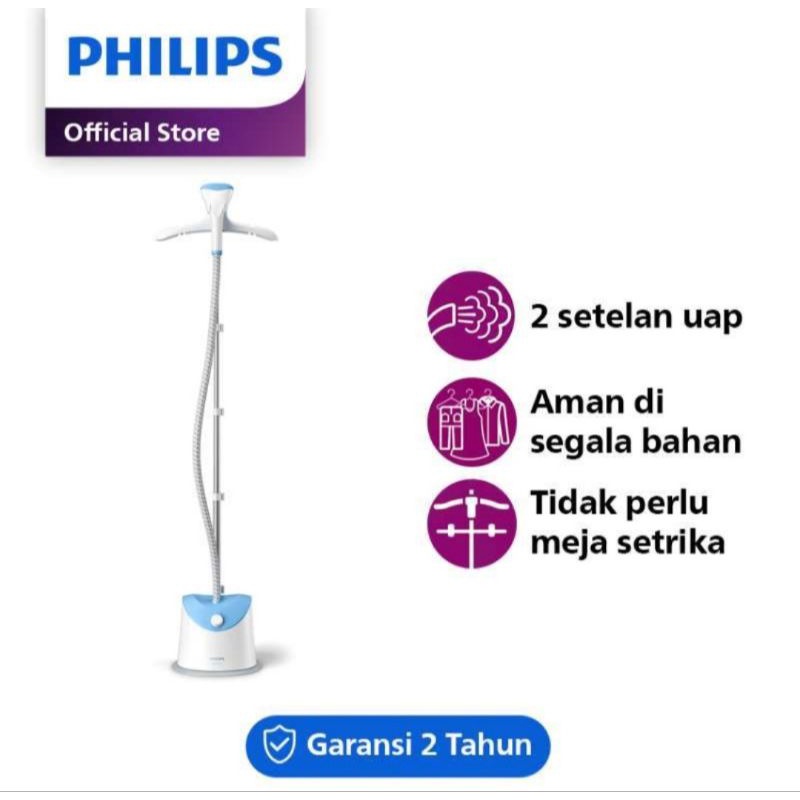 Jual PHILIPS GC482 Garment Steamer 900W Setrika Uap Berdiri - GC482/25 | Shopee Indonesia
