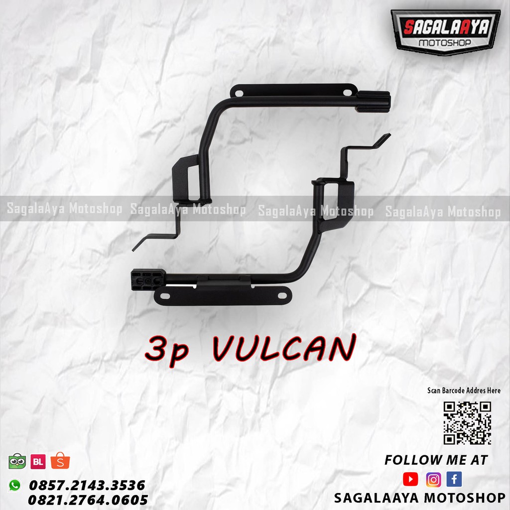Jual bracket sidebox original shad 3p system kawasaki vulcan breket ...