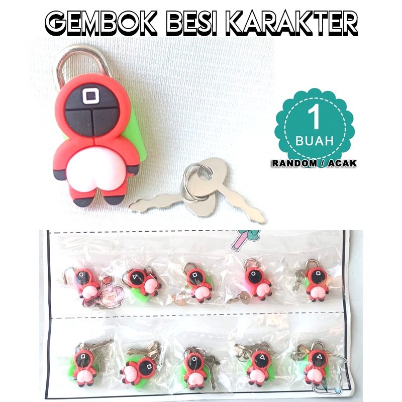 Jual Mainan Gembok Mini KARAKTER SATUAN 1 pc - GEMBOK MINI KARAKTER ...