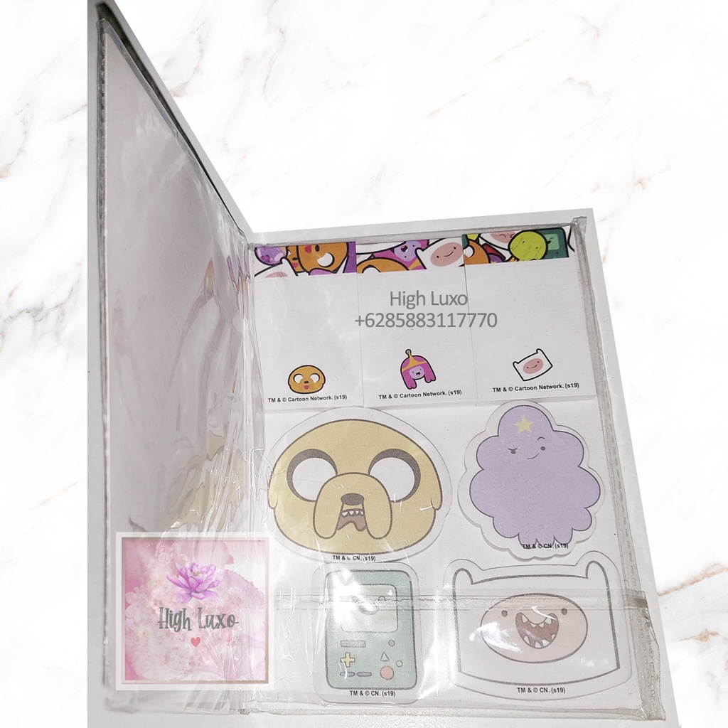 Jual Miniso Adventure Time Sticky Notes Character Cute Kawaii Lucu Jake ...