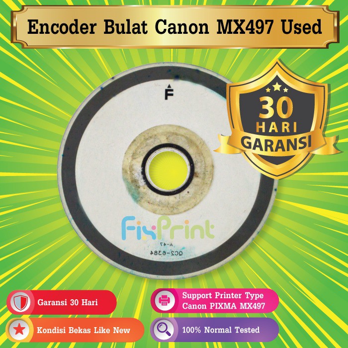 Jual Encoder Bulat Canon MX497 Bekas Like New, Timing Disk MX 497 ...
