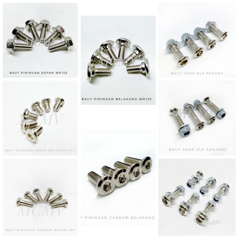 Jual BAUT GEAR / PIRINGAN DEPAN BELAKANG CRF 150 KLX 150 WR155 KOMPLIT ...