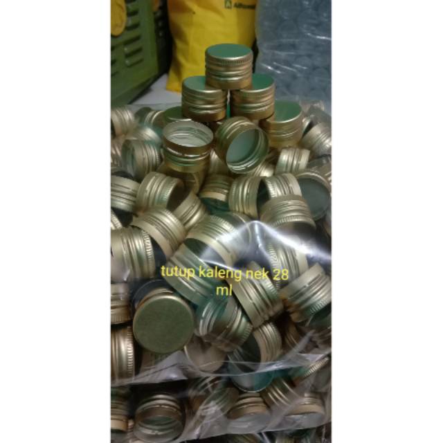 Jual Tutup kaleng 28ml gold | Shopee Indonesia