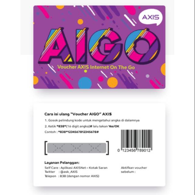 Jual TRANSFER KUOTA AXIS 1GB 2GB 3GB 5GB full 24 jam all Jaringan 3G/4G ...