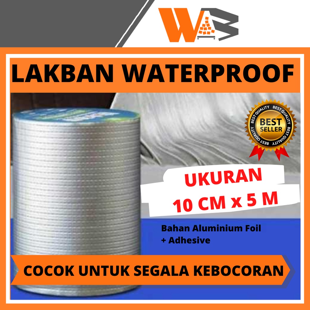 Jual COD Lakban Anti Bocor Anti Air Aluminium Foil Lem Anti Air Isolasi ...