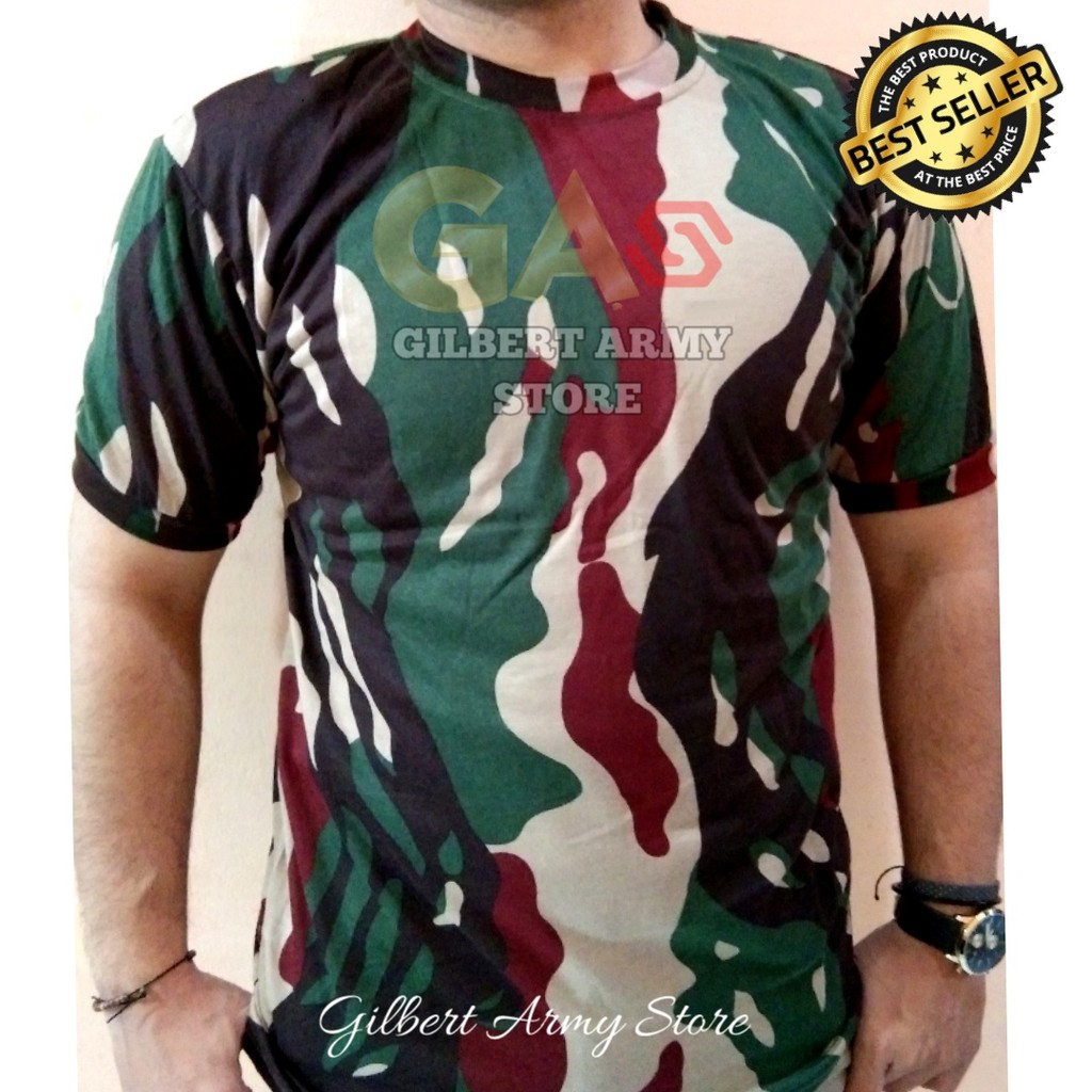 Jual Kaos Loreng Malvinas Tni Daleman Lengan Pendek Murah Grosir Gilbert Army Store Digital ...