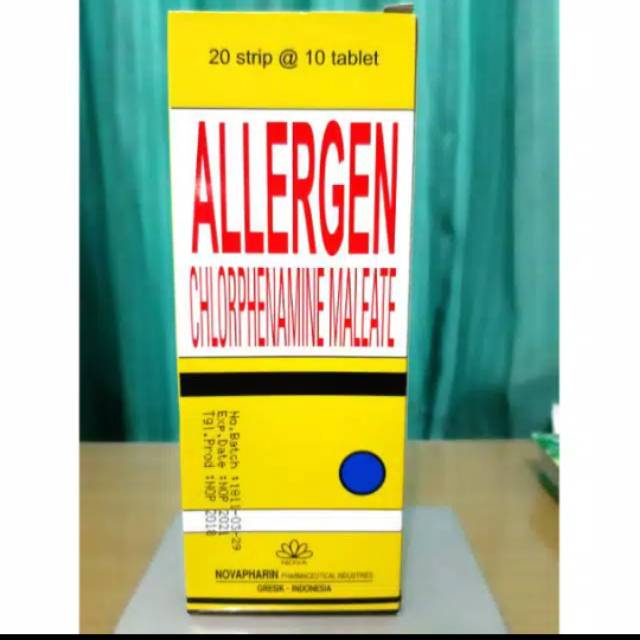 Jual Allergen CTM 4 Mg - Obat Antihistamin Anti Alergi Gatal Biduran ...