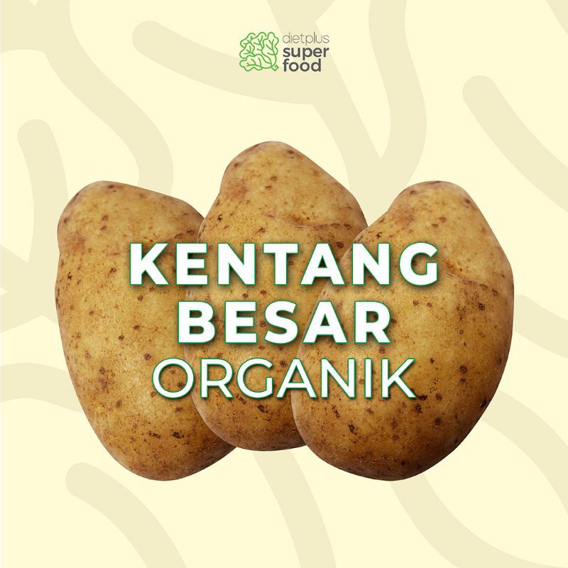 Jual Kentang Besar Organik Segar 500 gr / 0.5 kg Dietplus Superfood ...