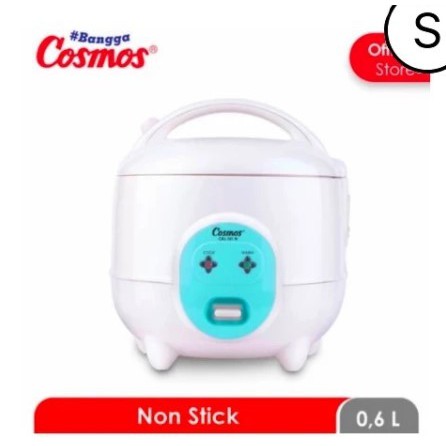 Jual Rice Cooker Mini Cosmos 0.6 Liter Kecil Terbaru Teflon Anti ...
