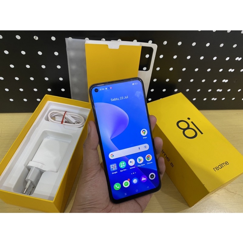 Jual Realme 8i 6/128 bekas garansi sampai desember 2022 | Shopee Indonesia
