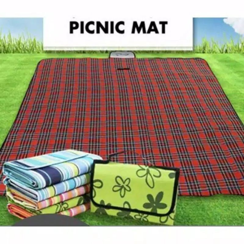 Jual TIKAR PIKNIK LIPAT / TIKAR JUMBO ANTI AIR PRAKTIS | Shopee Indonesia