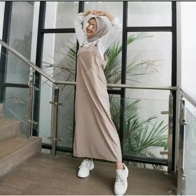 Jual BAJU KEKINIAN OVERAL WANITA//OVERALL SAKU DEPAN//MATT:MOSCREP ...
