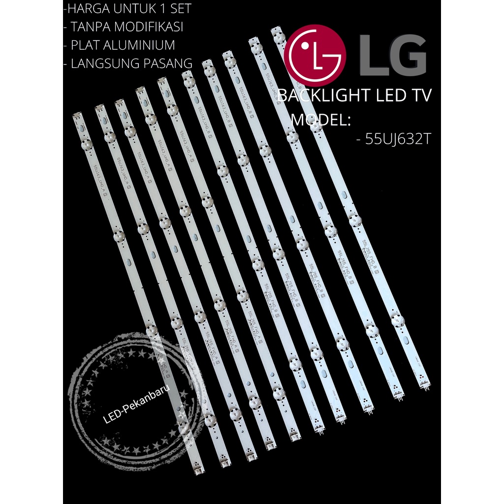 Jual BACKLIGHT LED TV LG 55 INC 55UJ632 55UJ632T 55UJ LAMPU BL INCH 3V ...