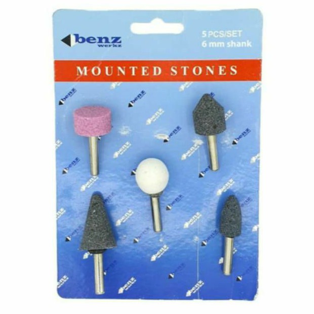Jual Batu Gerinda Mini Mata Tuner Set 5pc Mounted Stone 6mm | Shopee ...