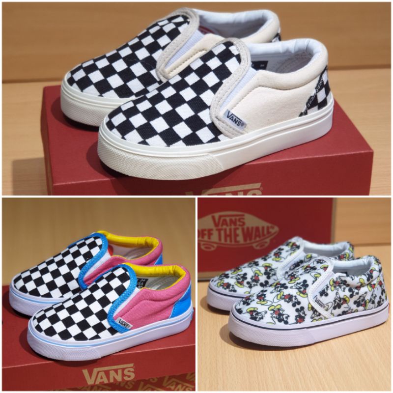 Jual VANS SLIP ON KIDS / SEPATU KASUAL ANAK ANAK/ SIZE : 17-35 ( 1 ...