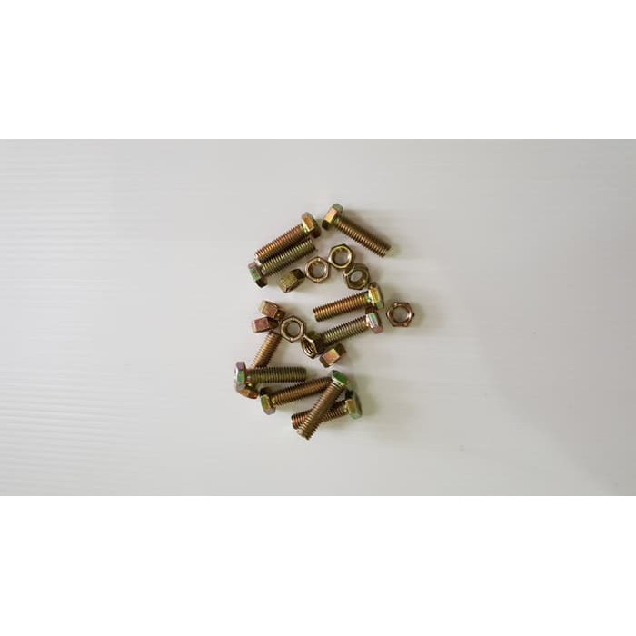 Jual Baut Mur Kuning - BMK M8 x 30 mm | Shopee Indonesia
