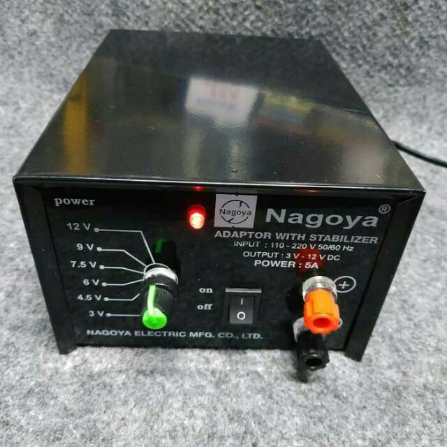 Jual POWER SUPPLY ADAPTOR NAGOYA 3-12 VOLT 5A | Shopee Indonesia
