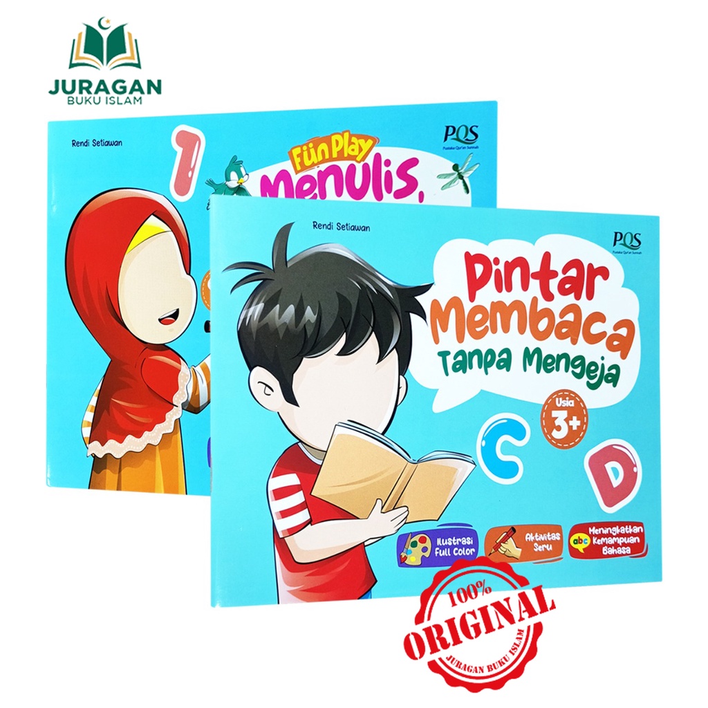 Jual BUKU Pintar Membaca Tanpa Mengeja SET (2 Jilid) - PQS | Shopee Indonesia