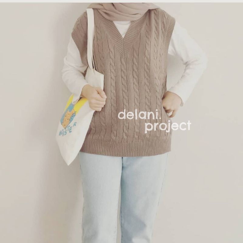 Jual Arthur Vest Knit Delani.Project | Shopee Indonesia