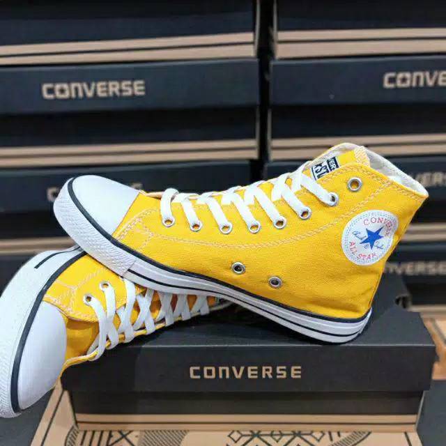 Jual SEPATU KEREN KUNING BOOT / HIGH + BOX | Shopee Indonesia