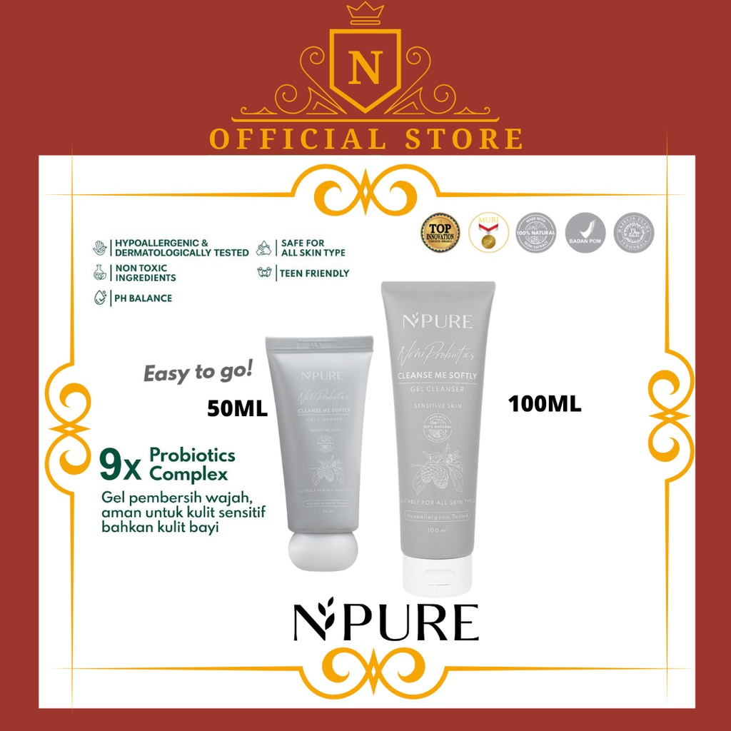 Jual NPURE NONI PROBIOTICS CLEANSE ME SOFTLY GEL CLEANSER | Shopee ...