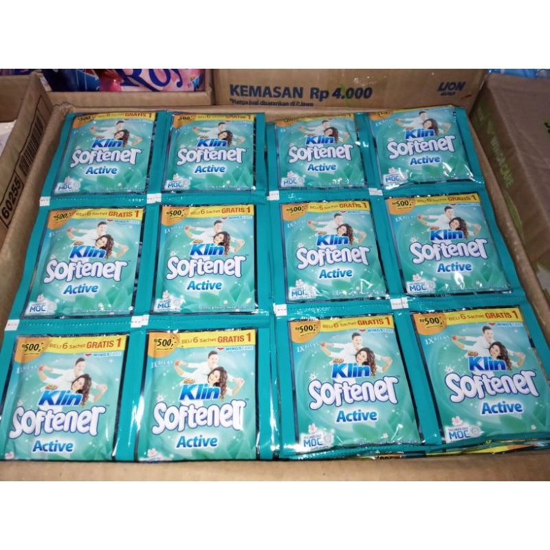 Jual Soklin Softener Aktif 14 1x bilas Sachet Satu Renceng | Shopee ...