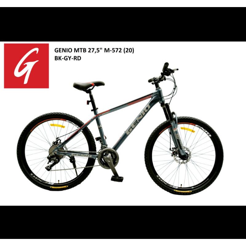 Jual Sepeda Gunung MTB 27.5 Inch Genio M-572 Frame Alloy | Shopee Indonesia