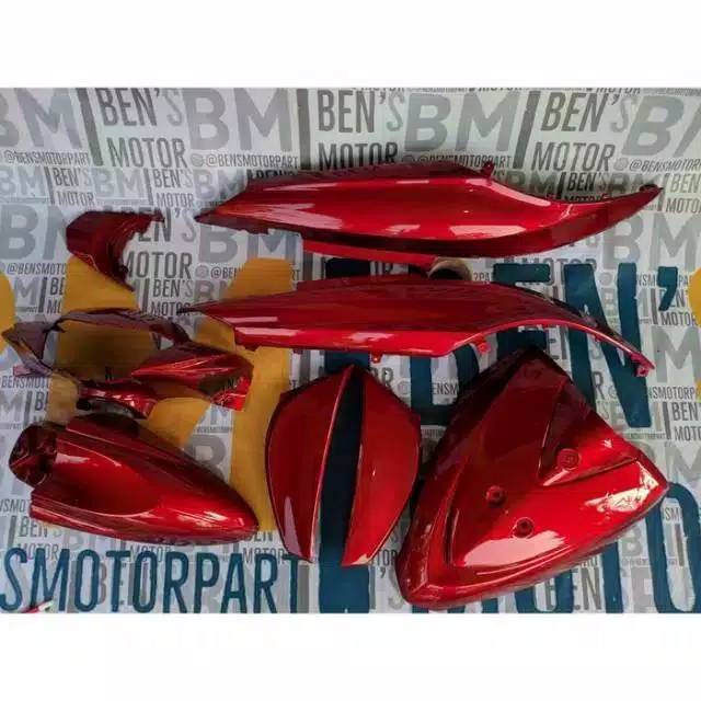 Jual Full cover body halus YAMAHA MIO J warna merah | Shopee Indonesia